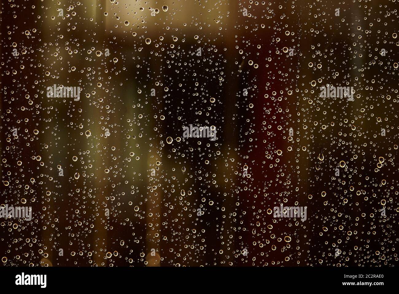 Texture of water drops resting on a window pane Stock Photo - Alamy