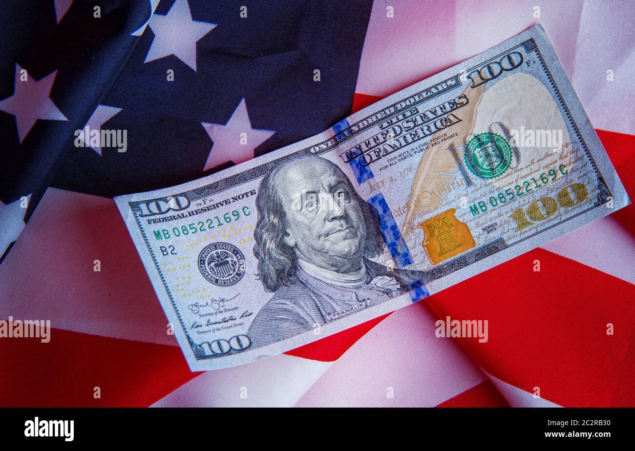 us flag dollars Stock Photo - Alamy