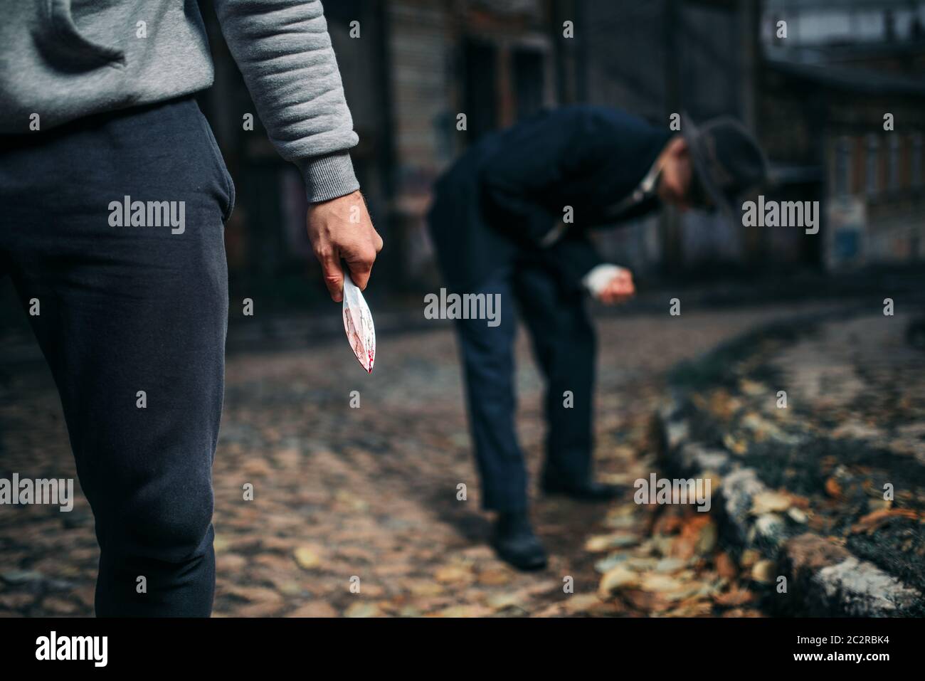 Robber stabbed victim with a knife and left to die, bloodied murder ...