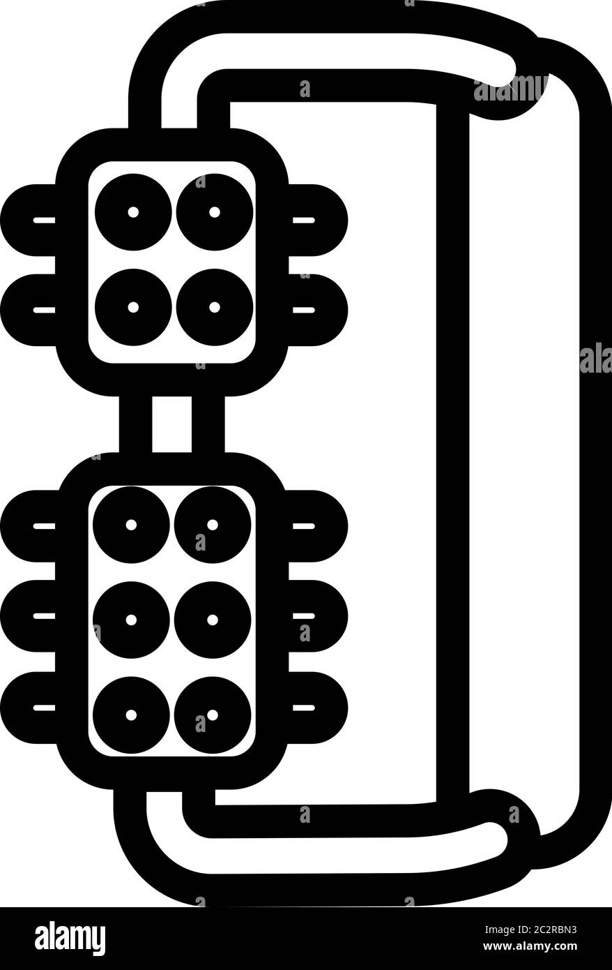 cellulite therapy massager icon vector outline illustration Stock ...