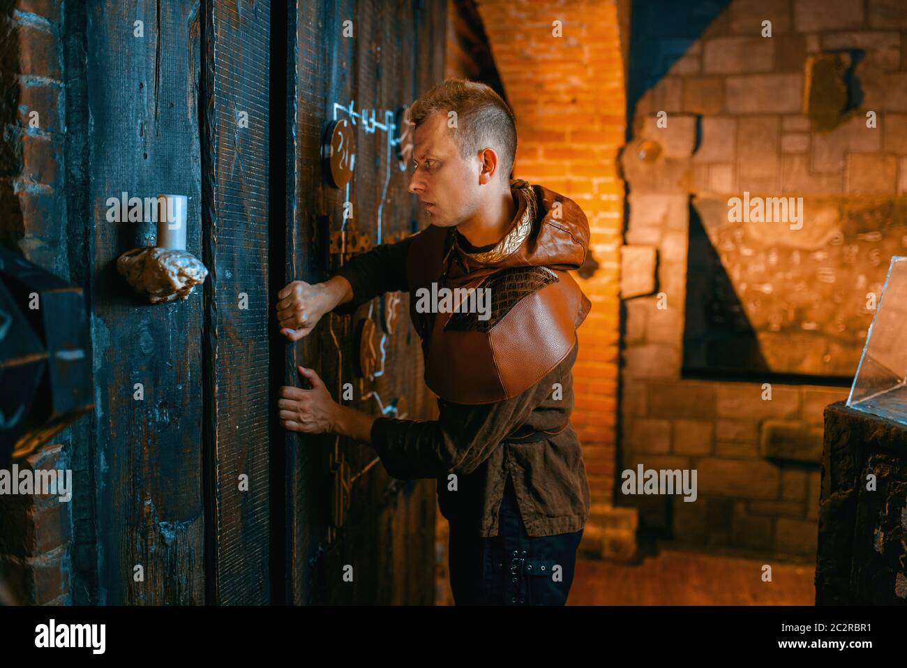 Traveler opens the door with a drawn map, solving ancient puzzle in the ...