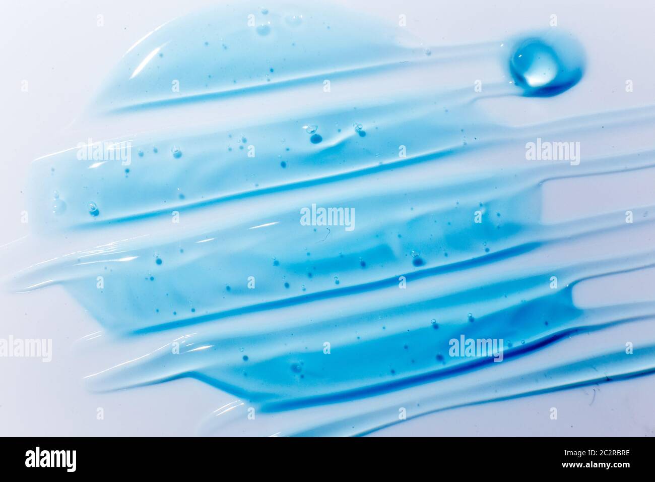 Water blue gel balls. Polymer gel. Silica gel. Balls of blue hydrogel ...