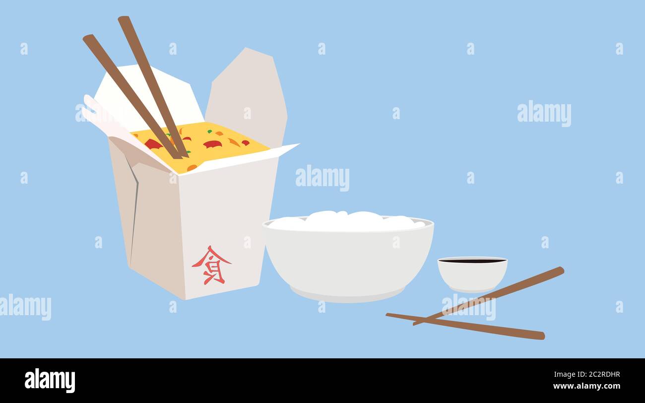 Vector Isolated Illustration of Chinese Food Stock Vector Image & Art ...