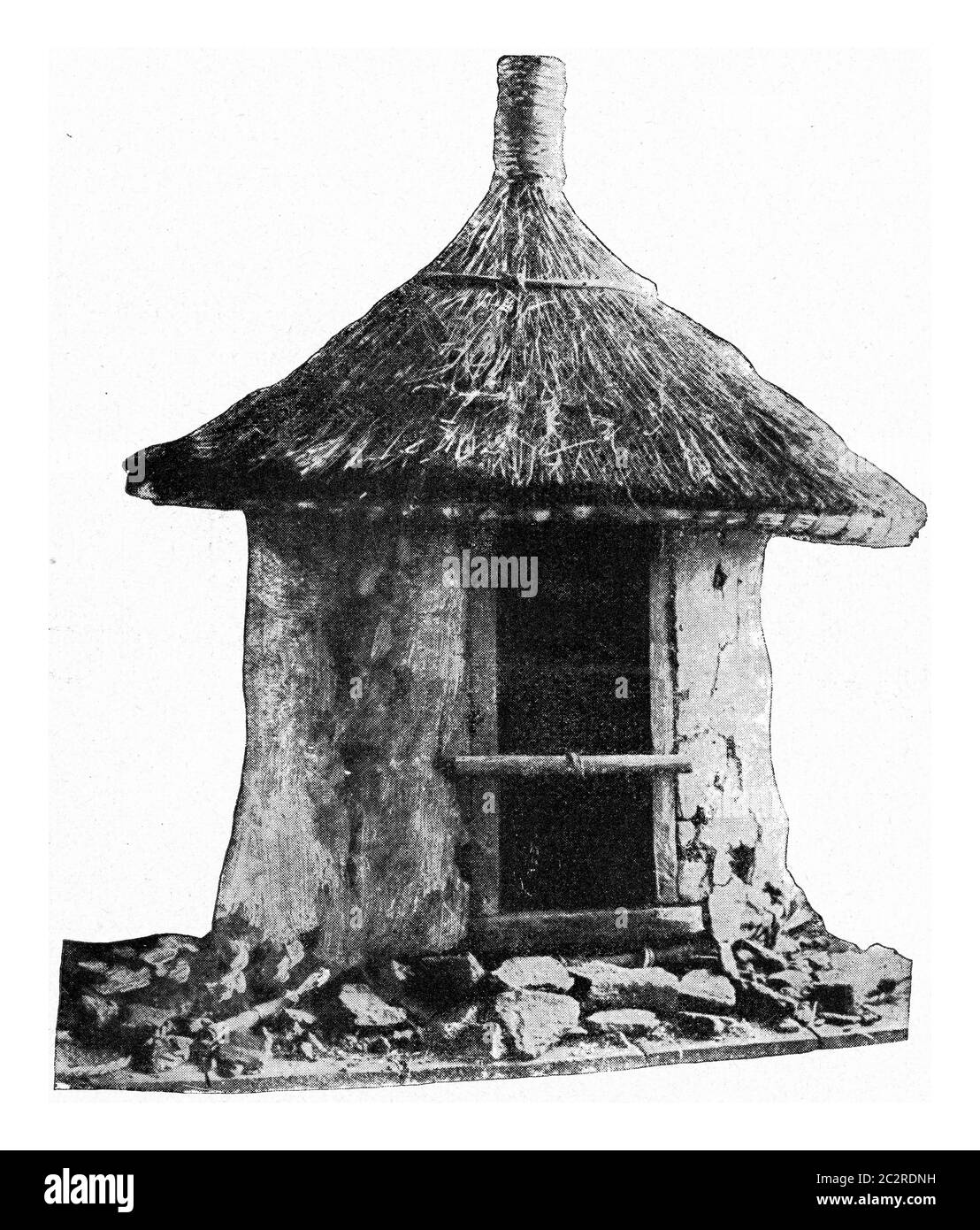 African Hut Sketch