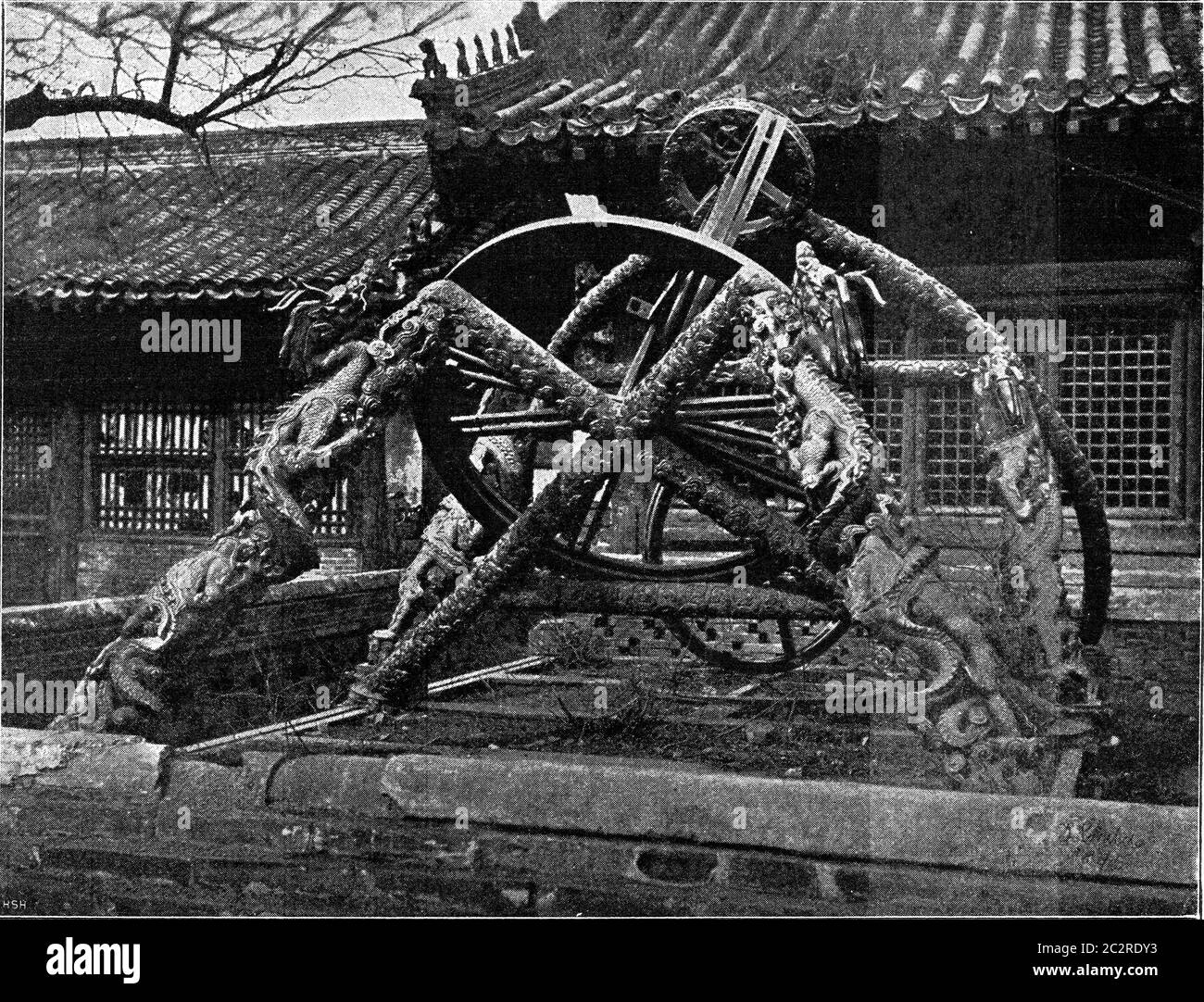 Chinese astronomical instruments of the Beijing Observatory, vintage ...