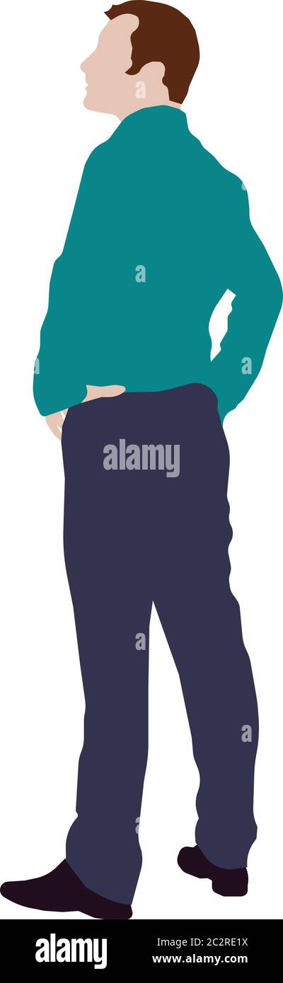 Faceless standing man vector illustration Stock Vector Image & Art - Alamy