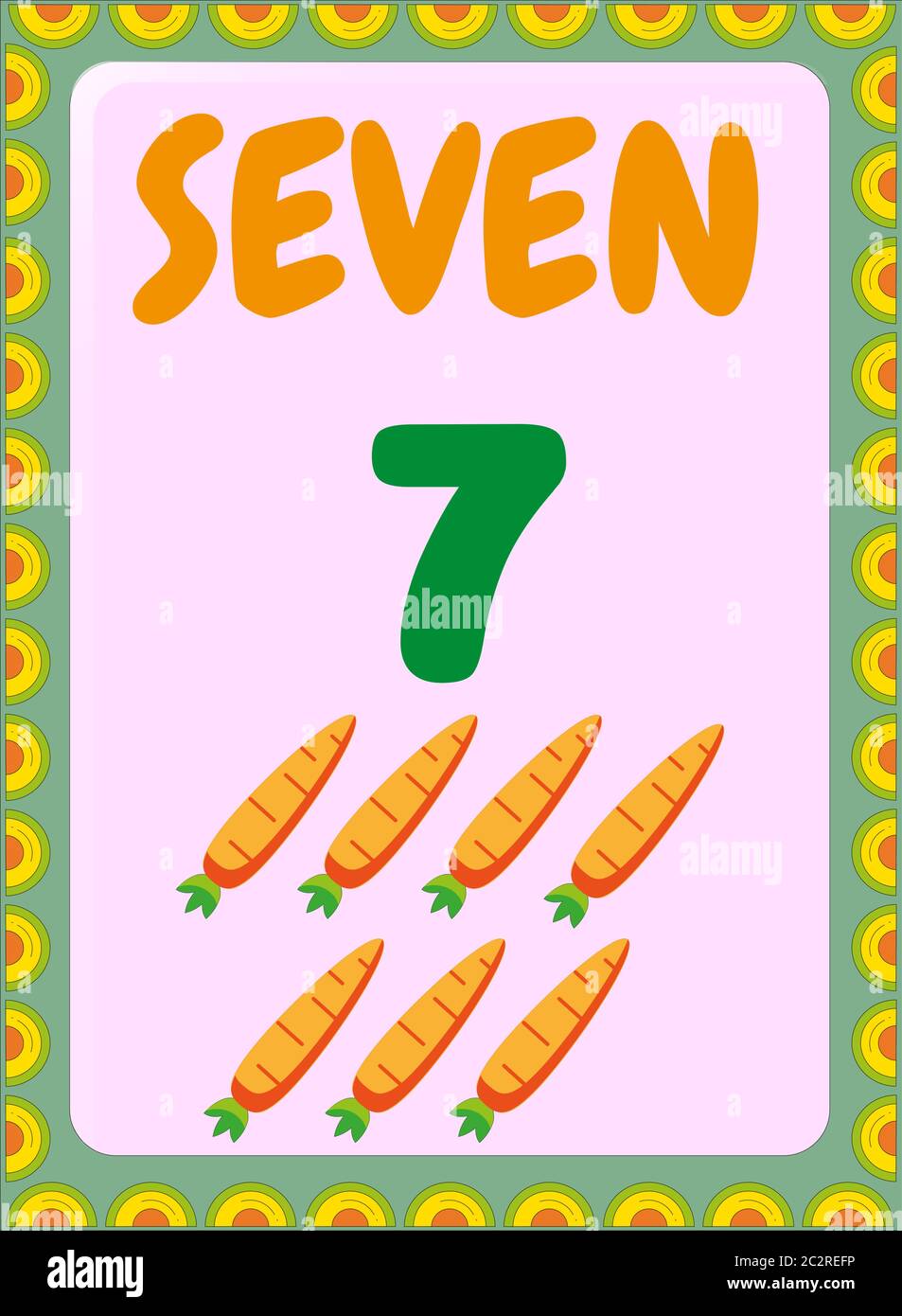 Preschool and toddler math with carrot design Stock Vector Image & Art ...