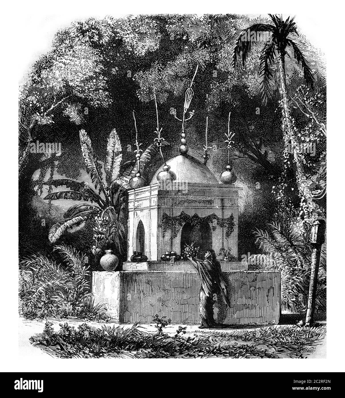 Vintage muslim mosque drawing Cut Out Stock Images & Pictures - Alamy