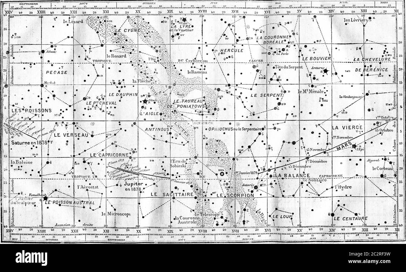 Constellations map hi-res stock photography and images - Alamy