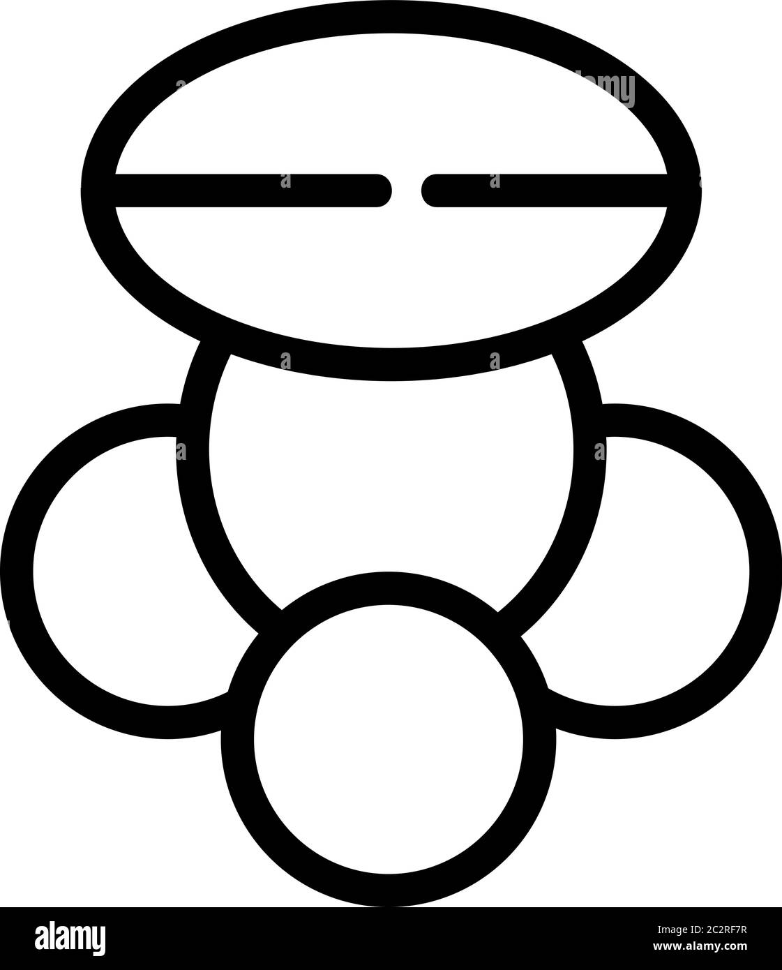 cellulite fat tissue icon vector outline illustration Stock Vector ...