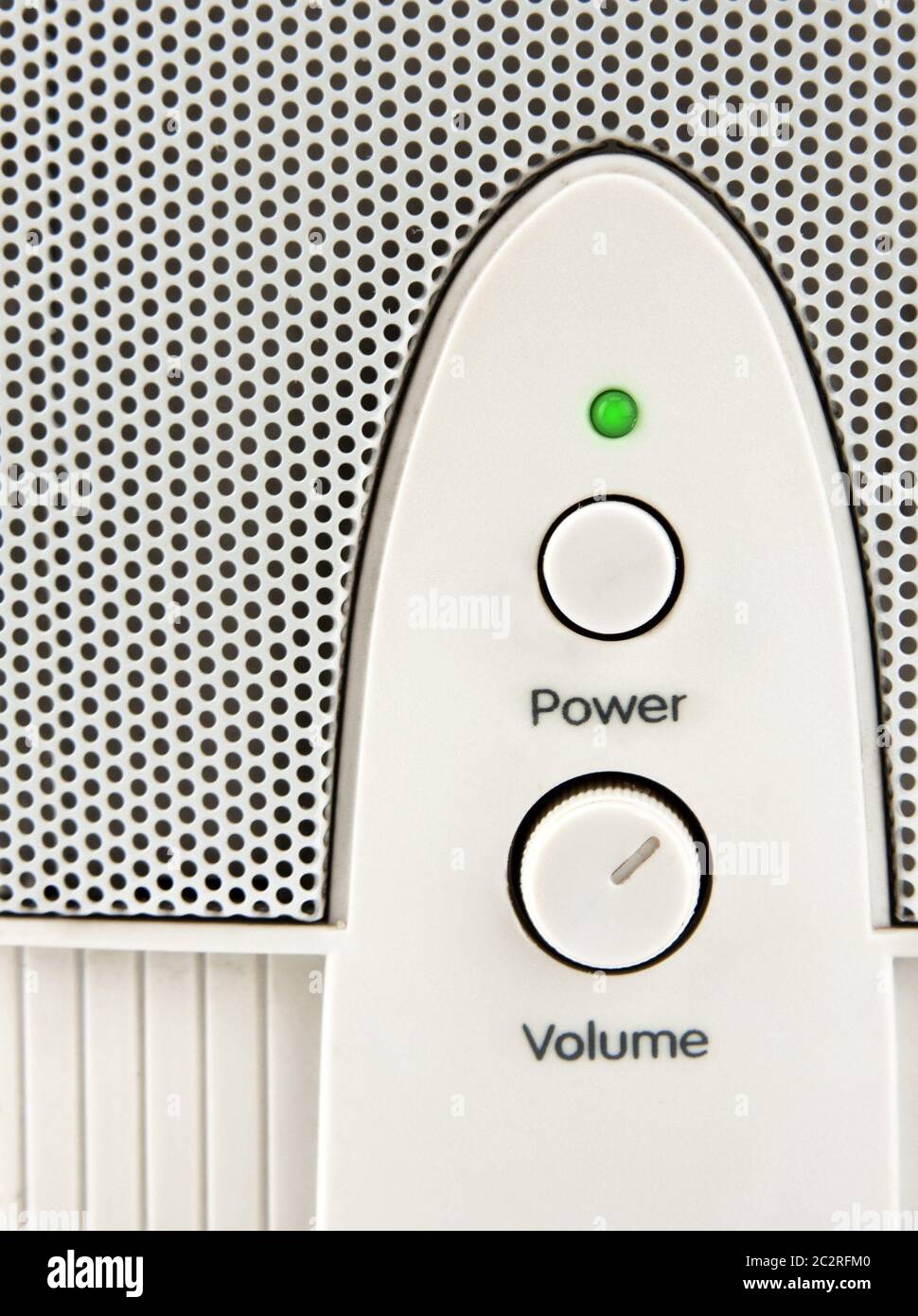 Close-up view of computer loudspeaker Stock Photo - Alamy