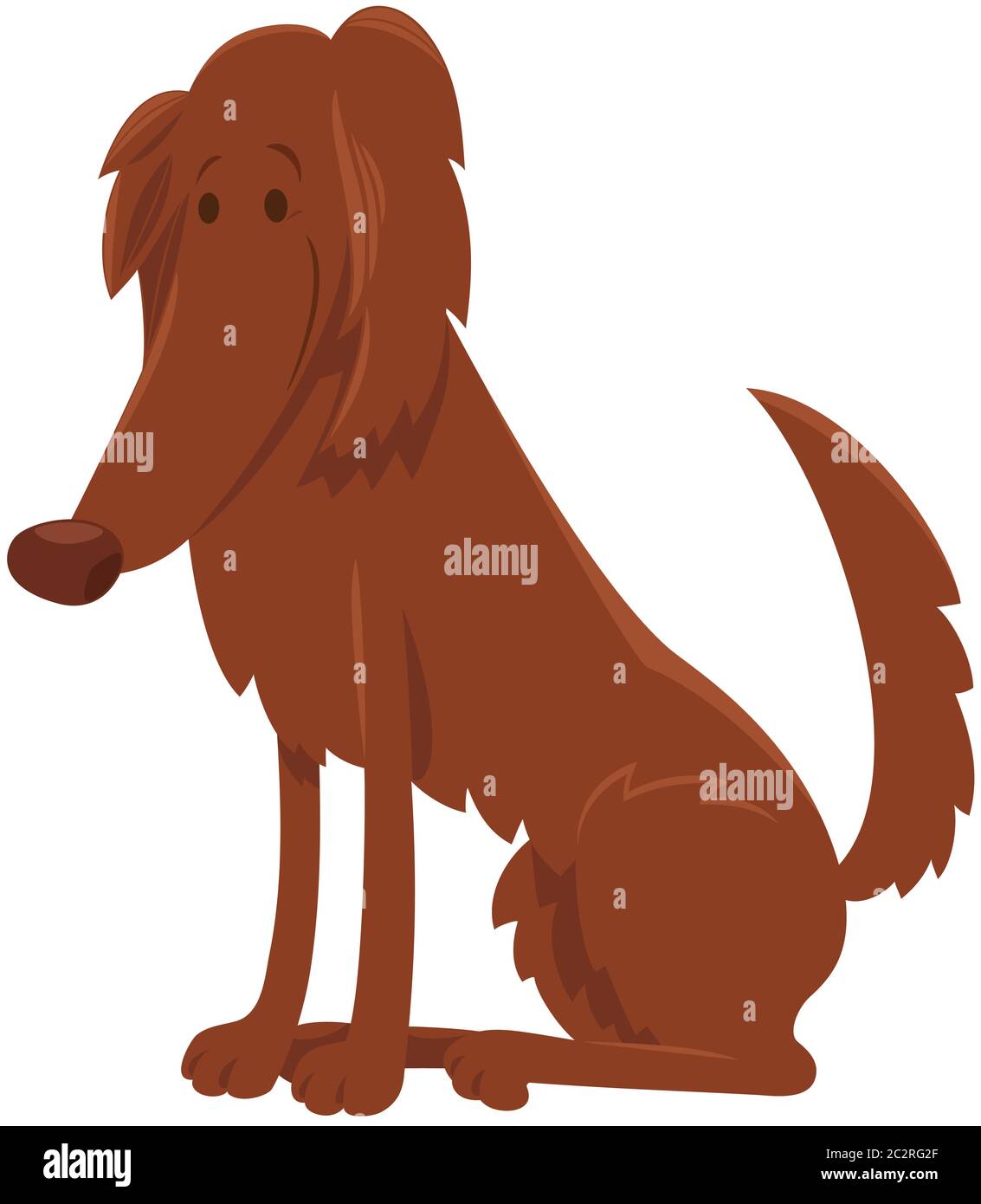 irish setter dog cartoon character Stock Photo - Alamy