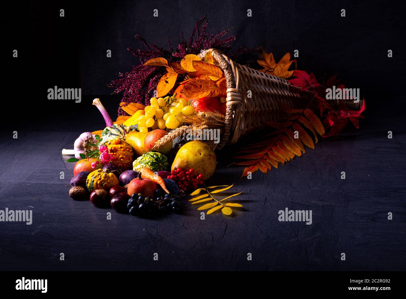 The beautiful and autumnal cornucopia Stock Photo - Alamy