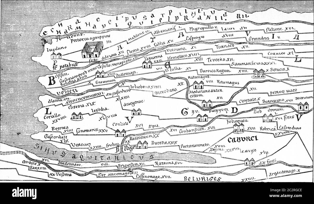 Peutinger table hi-res stock photography and images - Alamy