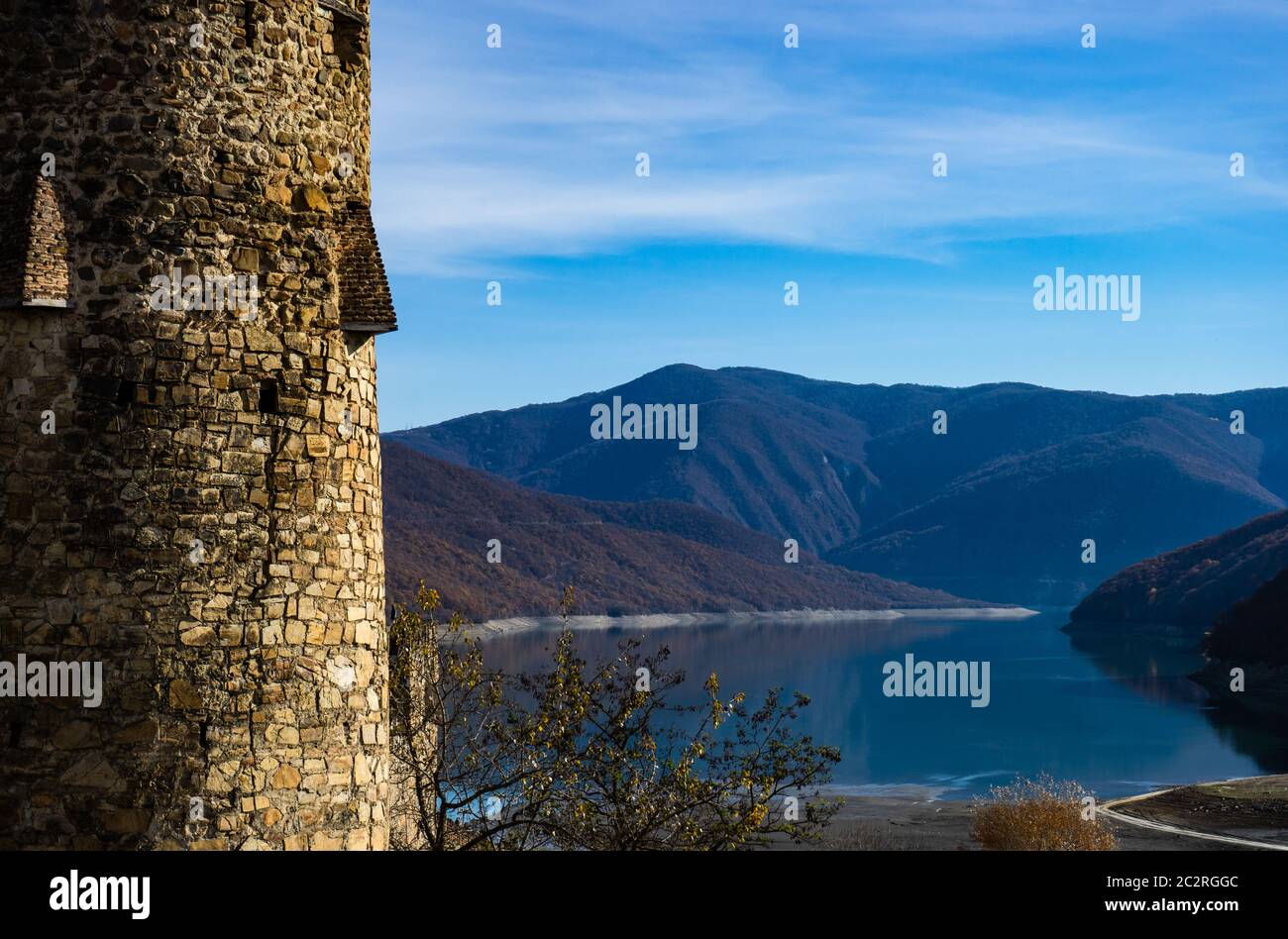 Famous Ananuri castle in Georgia Stock Photo - Alamy