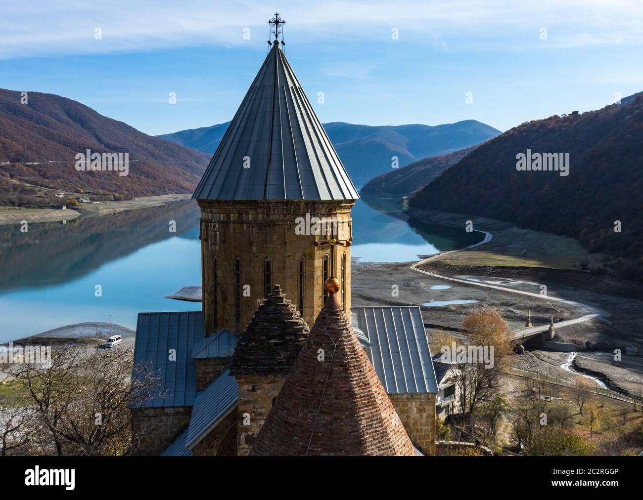 Famous Ananuri castle in Georgia Stock Photo - Alamy