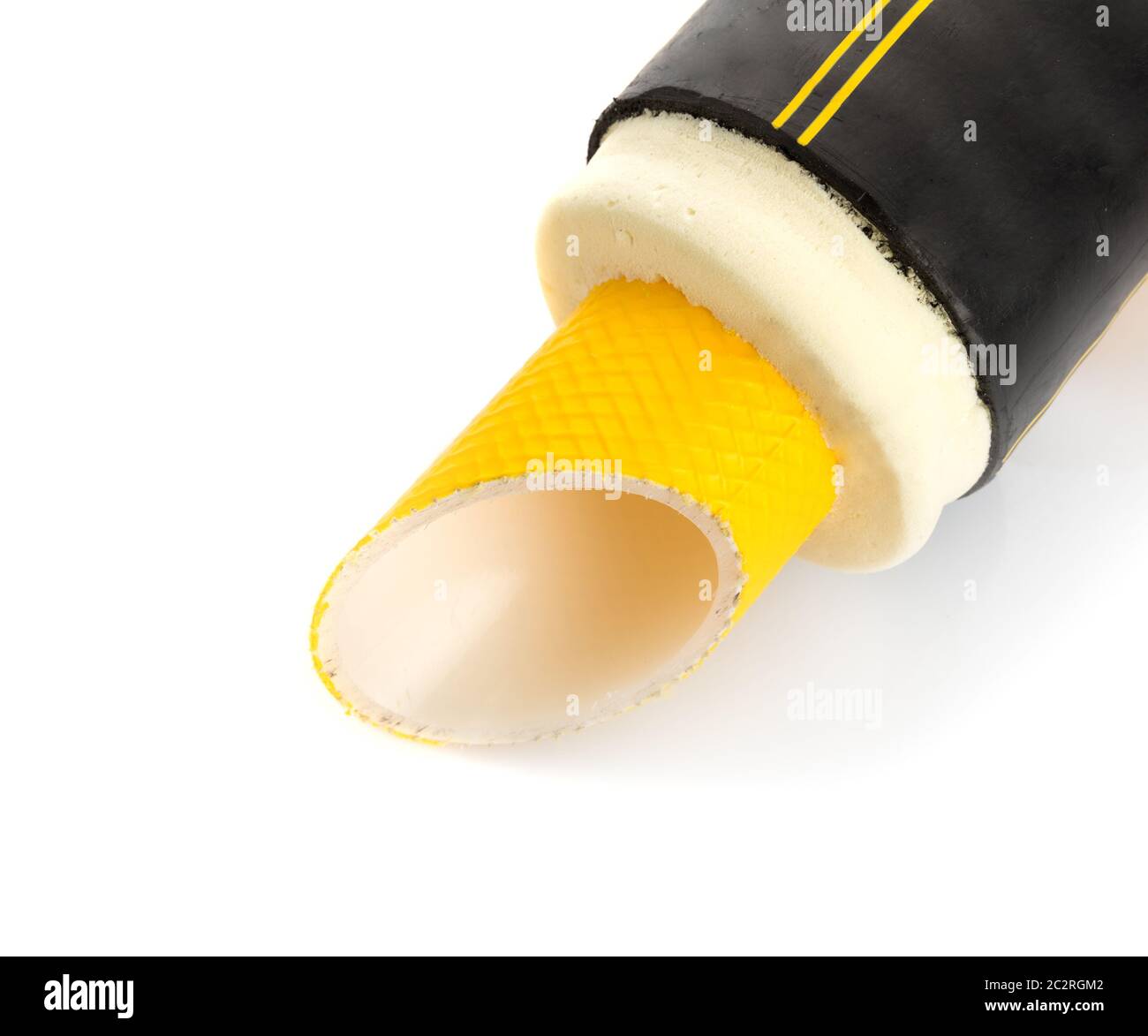 Industrial pipe isolated on white Stock Photo - Alamy