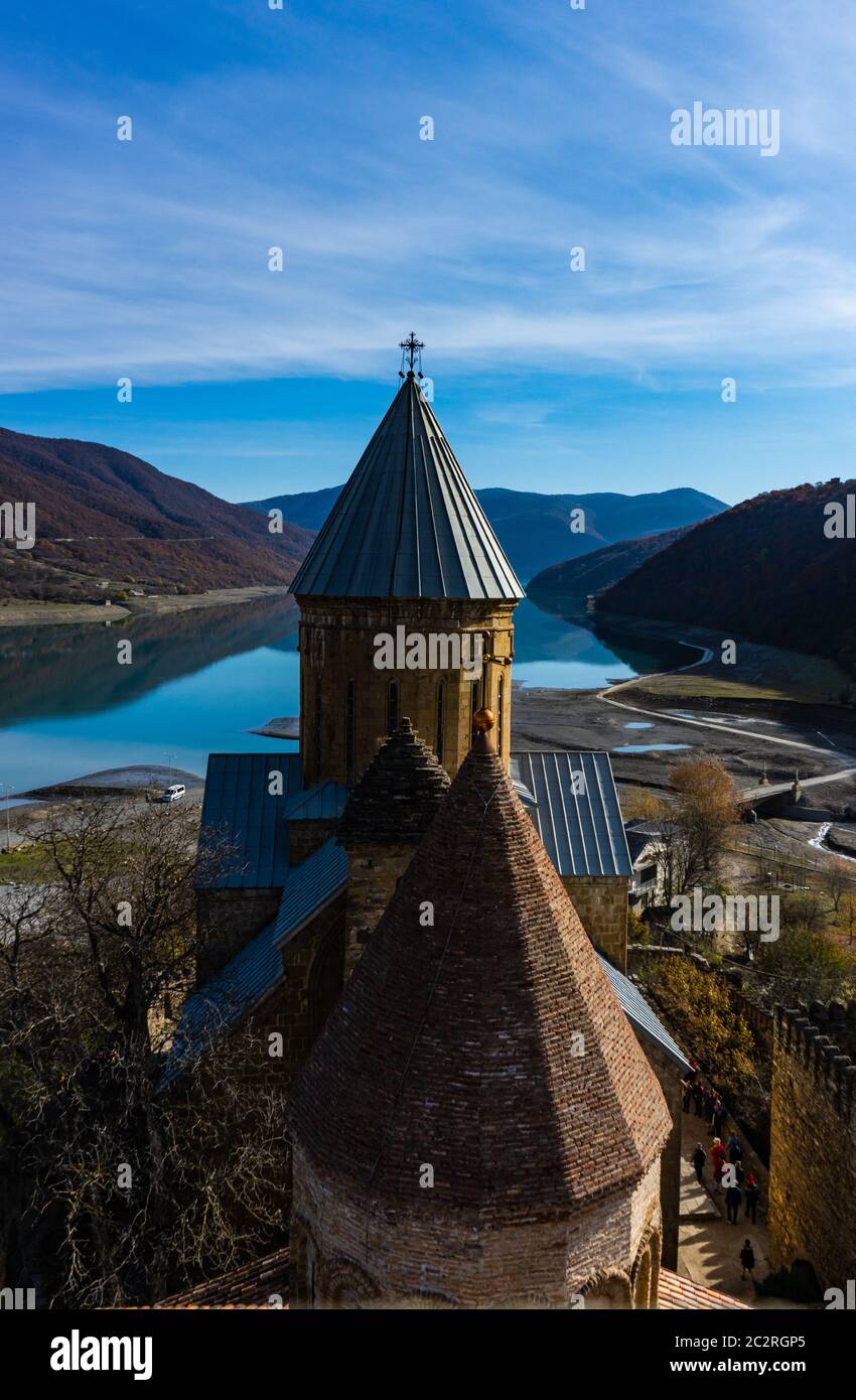 Famous Ananuri castle in Georgia Stock Photo - Alamy