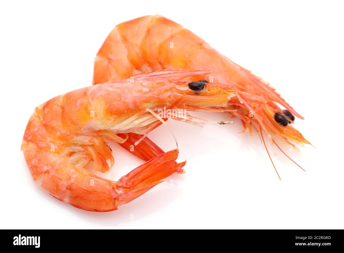 Cooked tail on shrimp Cut Out Stock Images & Pictures - Alamy