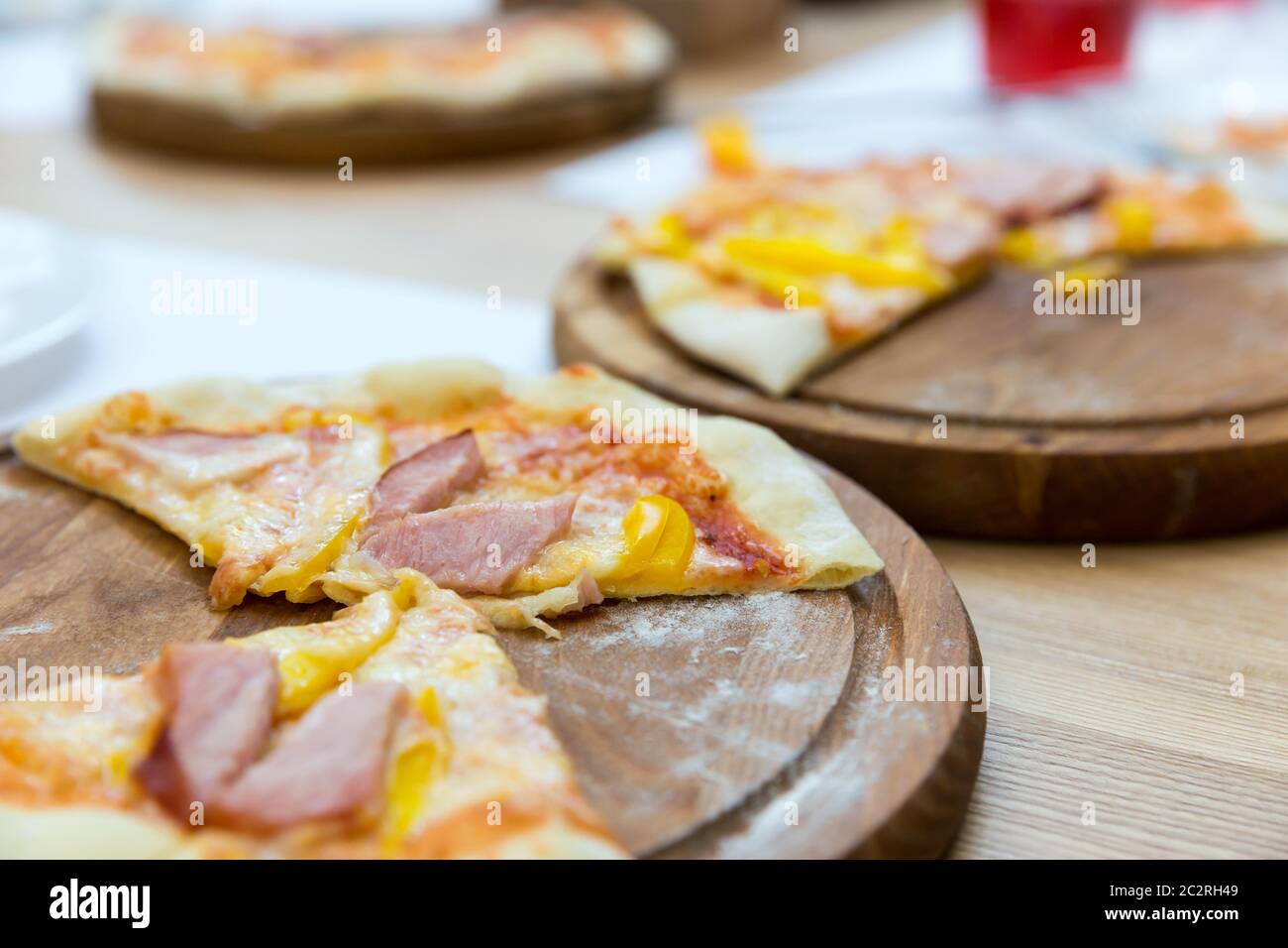 Cooked ham on stand hi-res stock photography and images - Alamy
