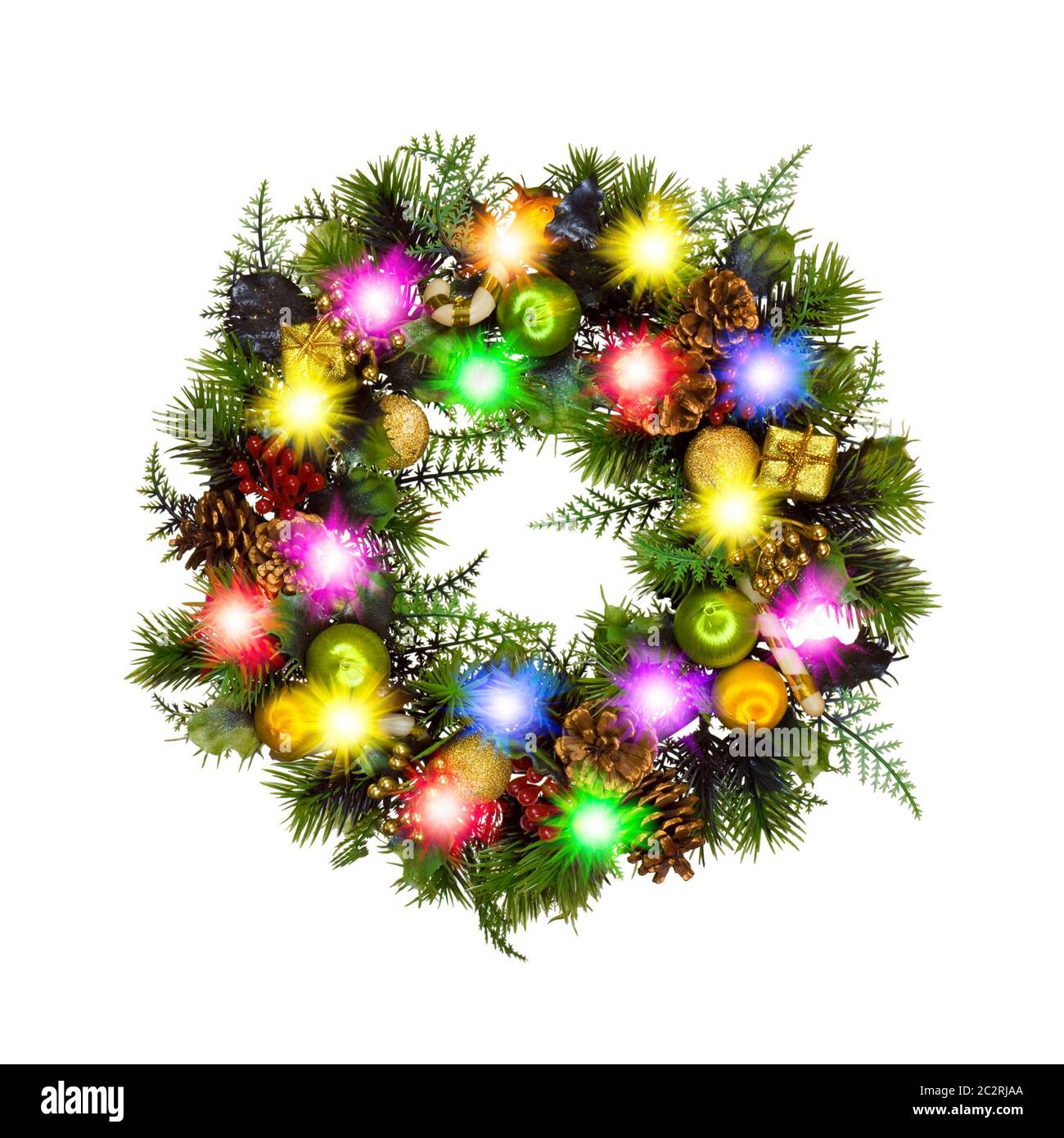 Christmas frame lights Cut Out Stock Images & Pictures - Alamy