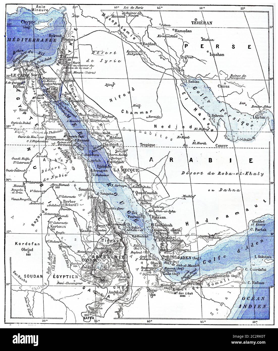 Red Sea Map Of N