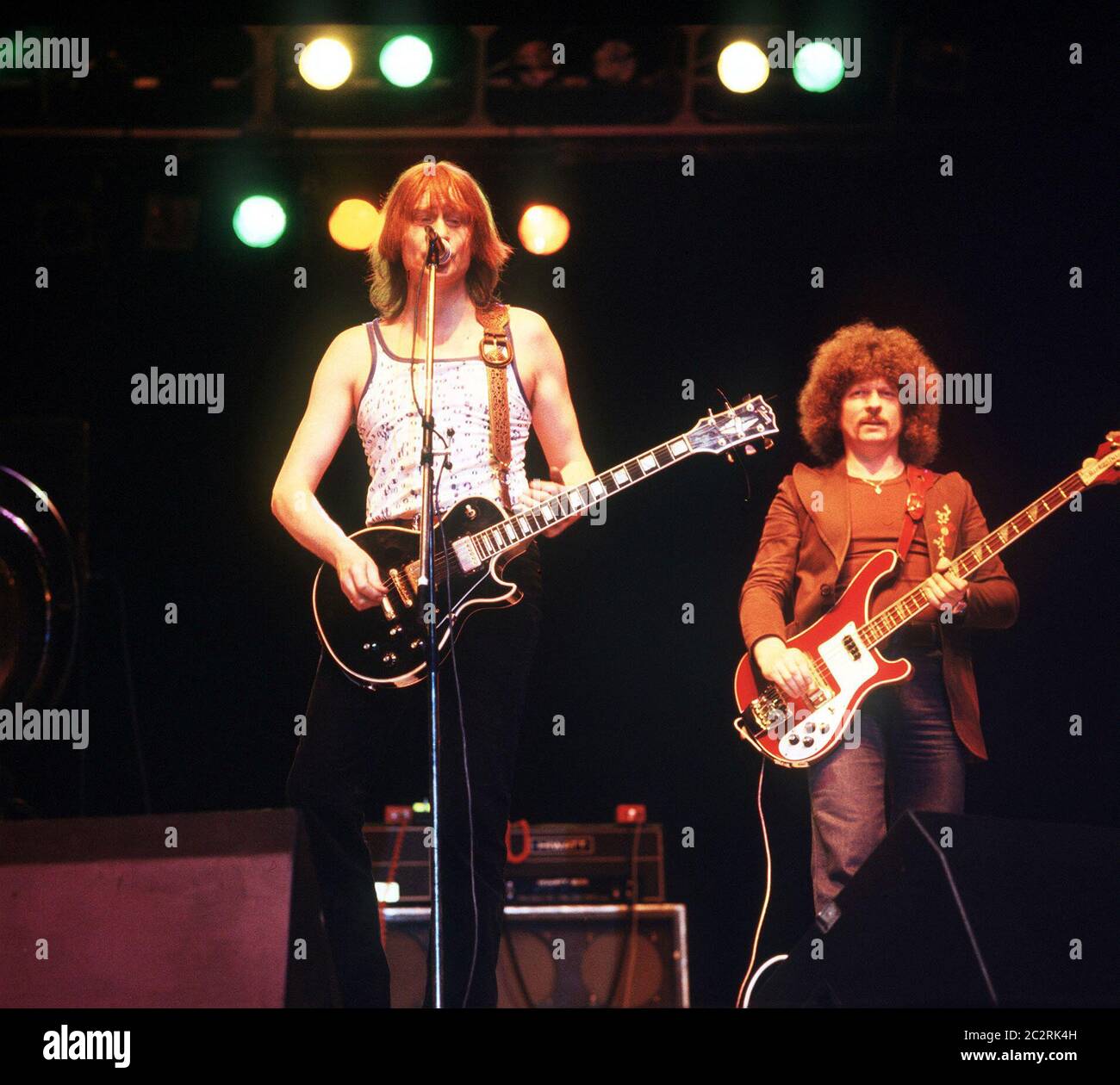 Auftritt der deutschen Rockband die PUHDYS, mitte der 1970er ...