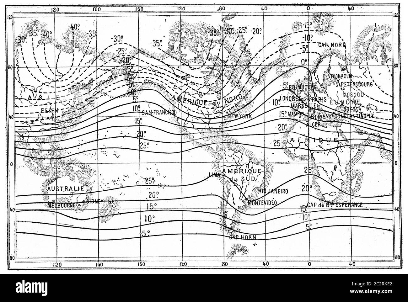 Isothermal map hi-res stock photography and images - Alamy