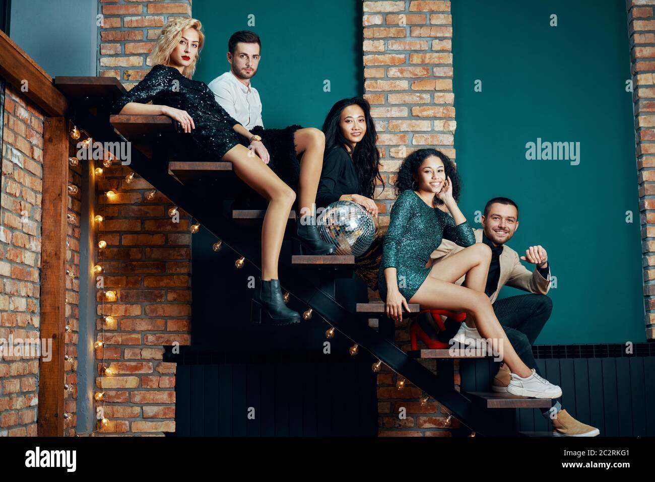 Group people on stairs hi-res stock photography and images - Alamy