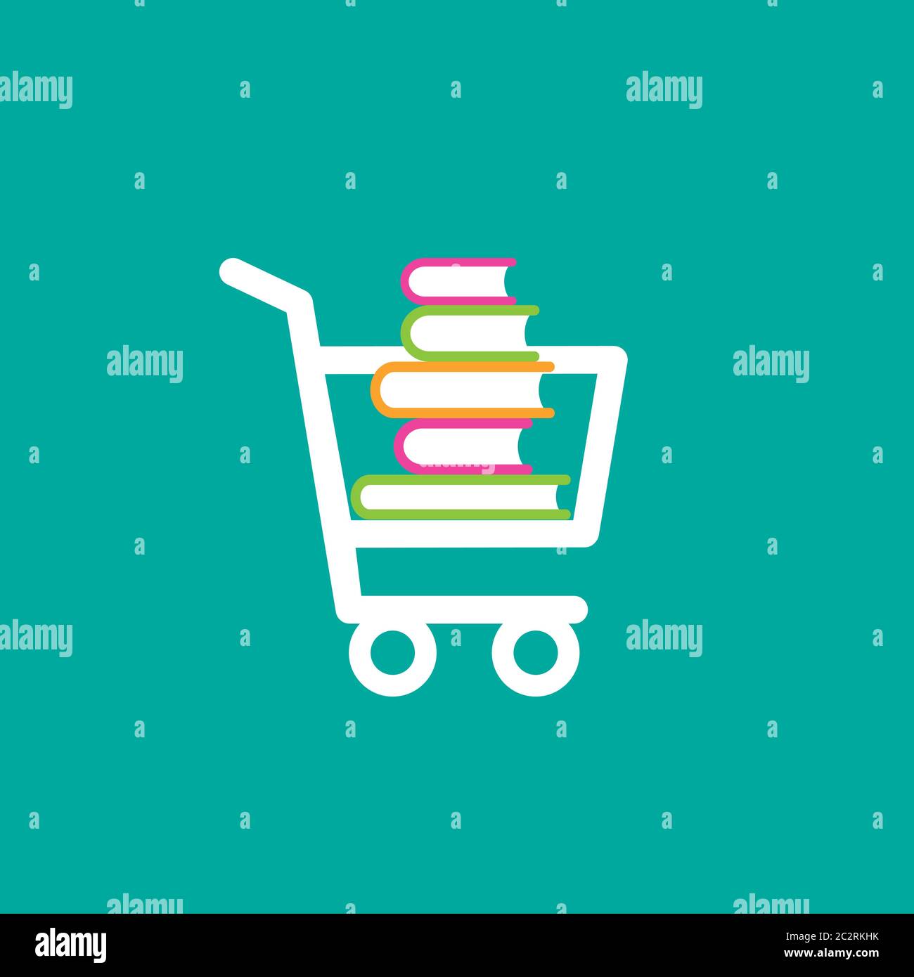 Bookstore trolley Stock Vector Images - Alamy