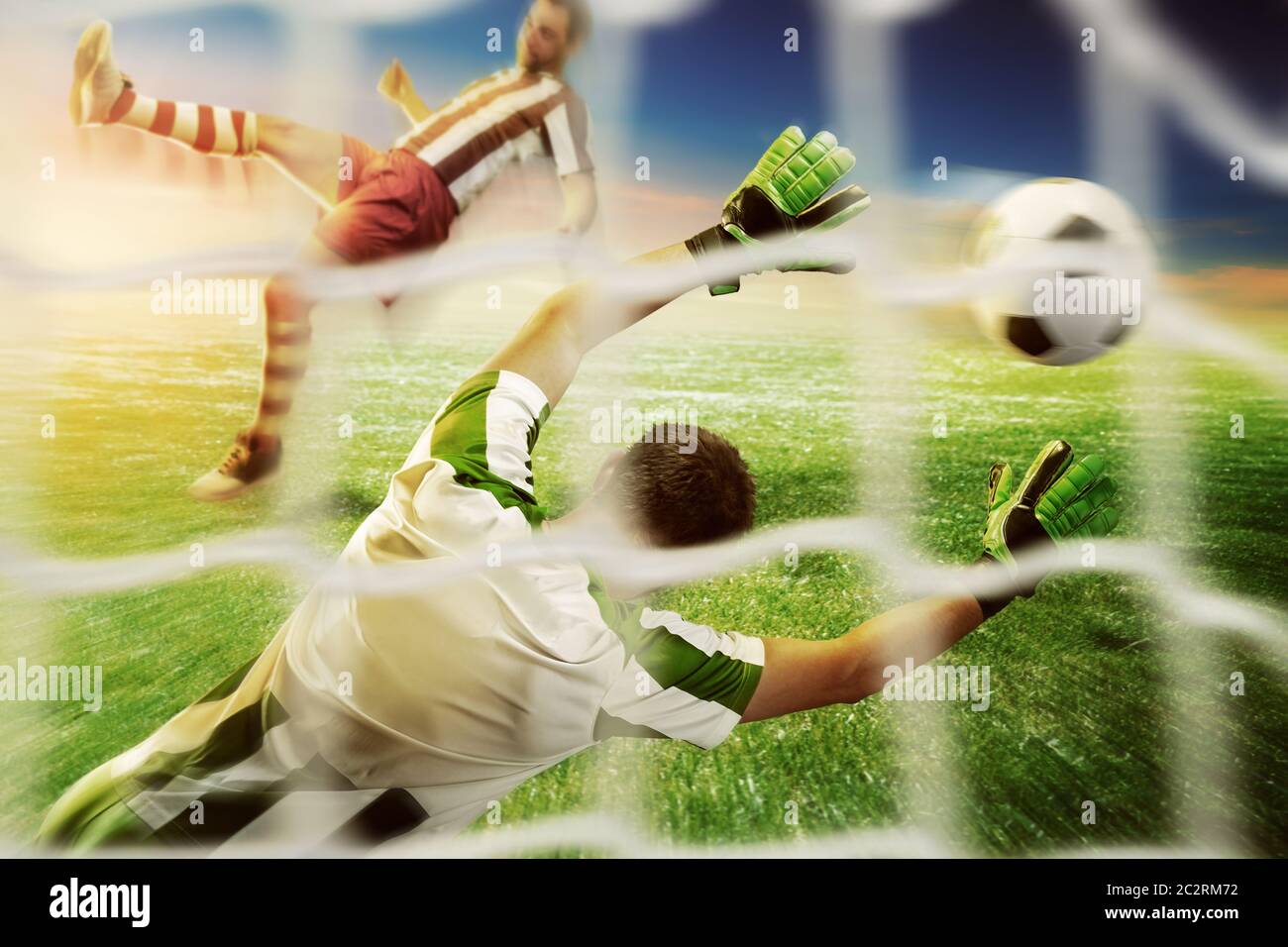Back view of goalkeeper hi-res stock photography and images - Alamy