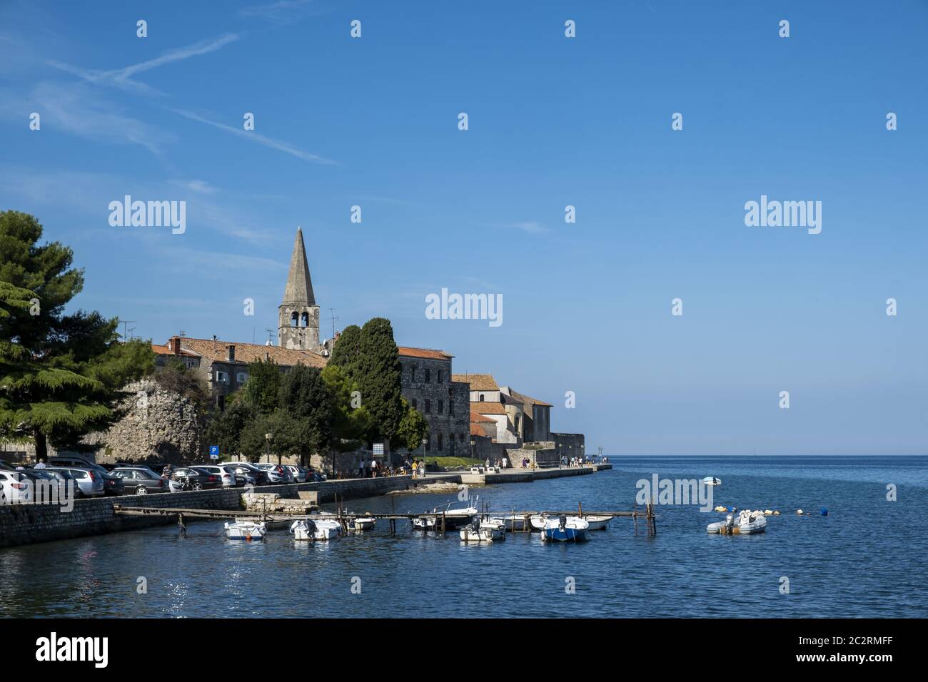 Porec, old town with the Euphrasius Basilica Stock Photo - Alamy