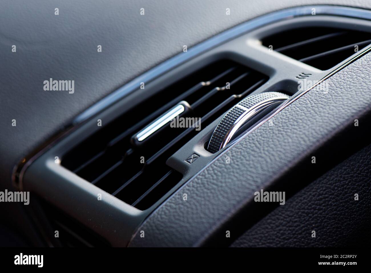 Car air conditioning, cooling system. Interior of a modern car Stock ...
