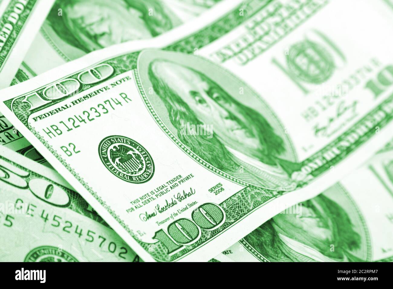 One Hundred Dollars Banknotes Toned In Green Stock Photo Alamy one-hundred-dollars-banknotes-toned-in-green-stock-photo-alamy