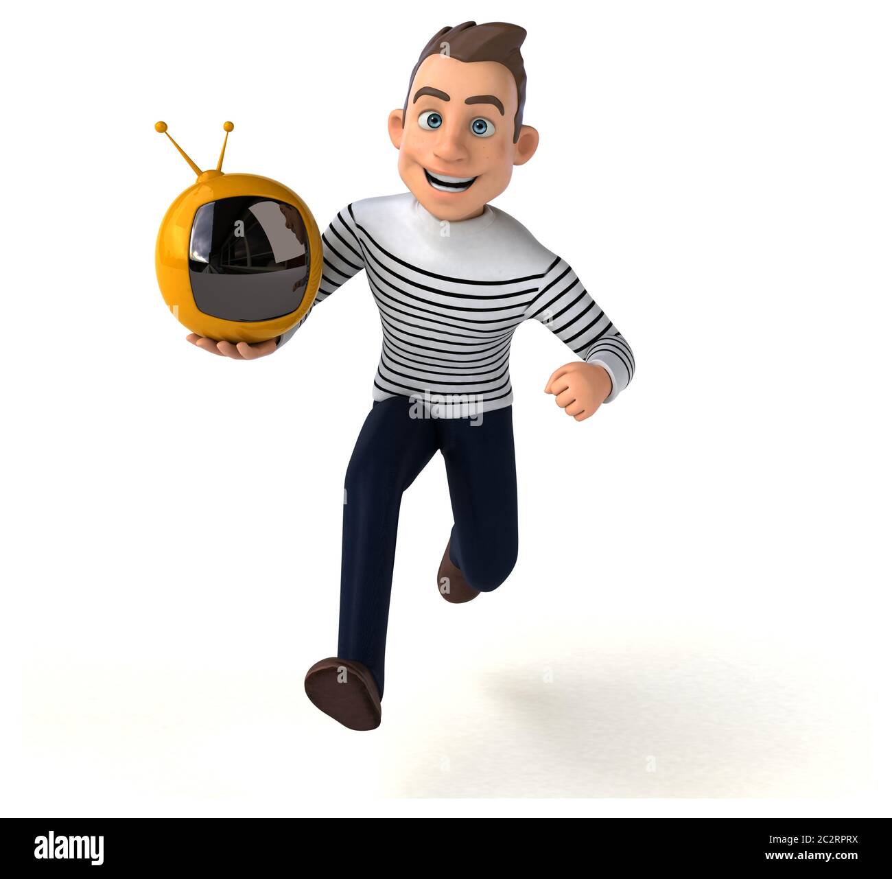 Fun cartoon character tv 3d Cut Out Stock Images & Pictures - Alamy