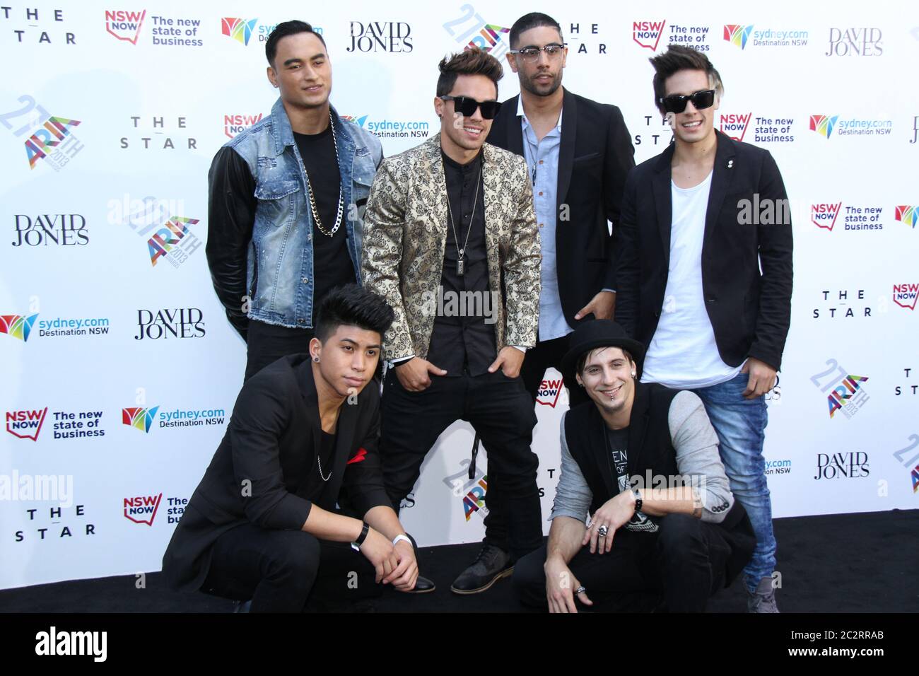 The Justice Crew arrives on the ‘black carpet’ for the 27th Annual ...