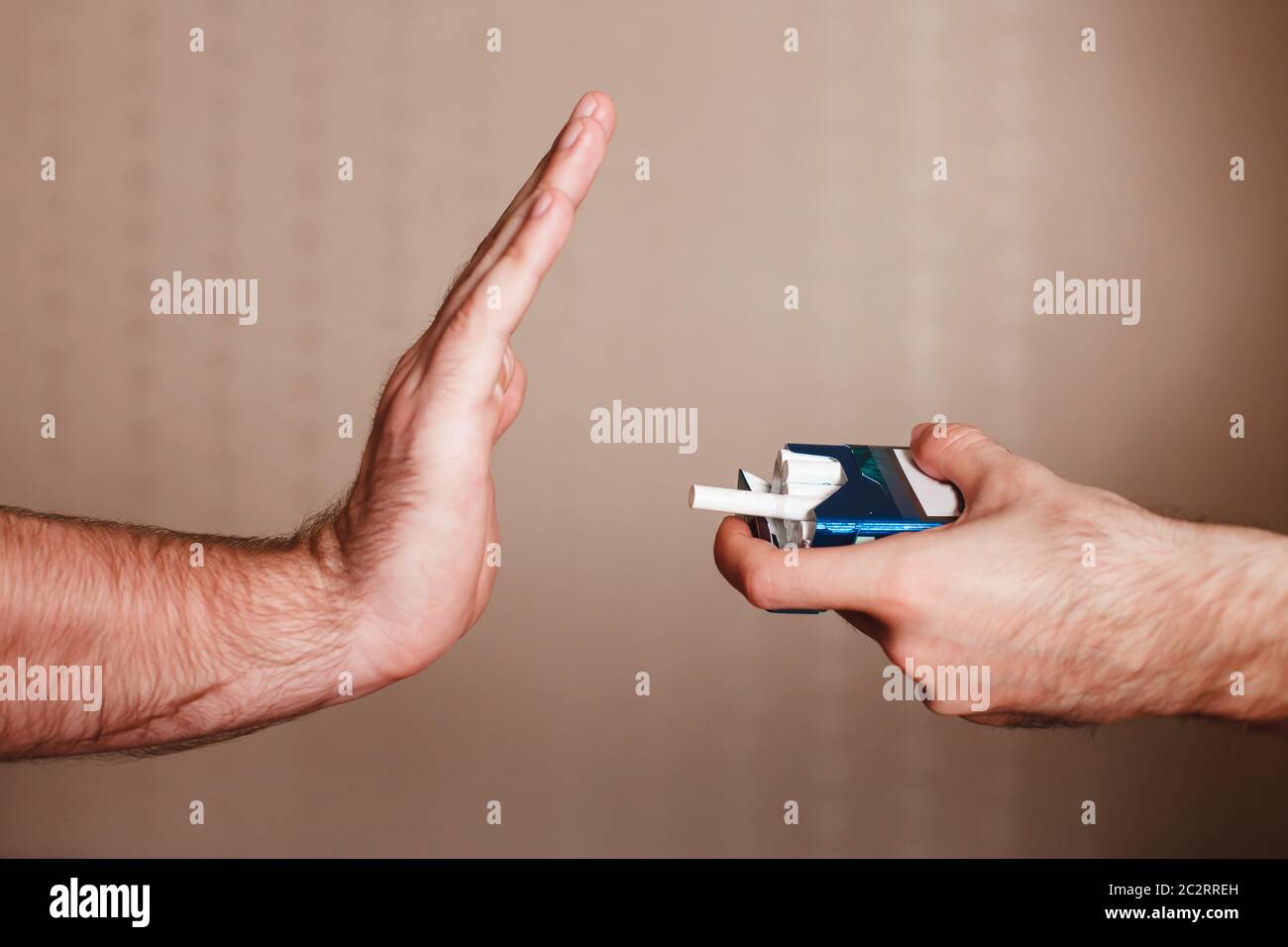 Stop smoking concept. Anti tobacco campaign Stock Photo - Alamy