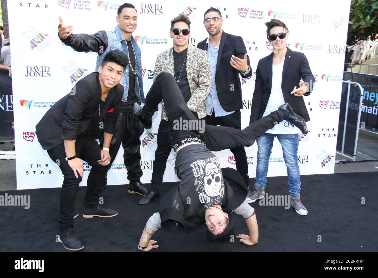 The Justice Crew arrives on the ‘black carpet’ for the 27th Annual ...