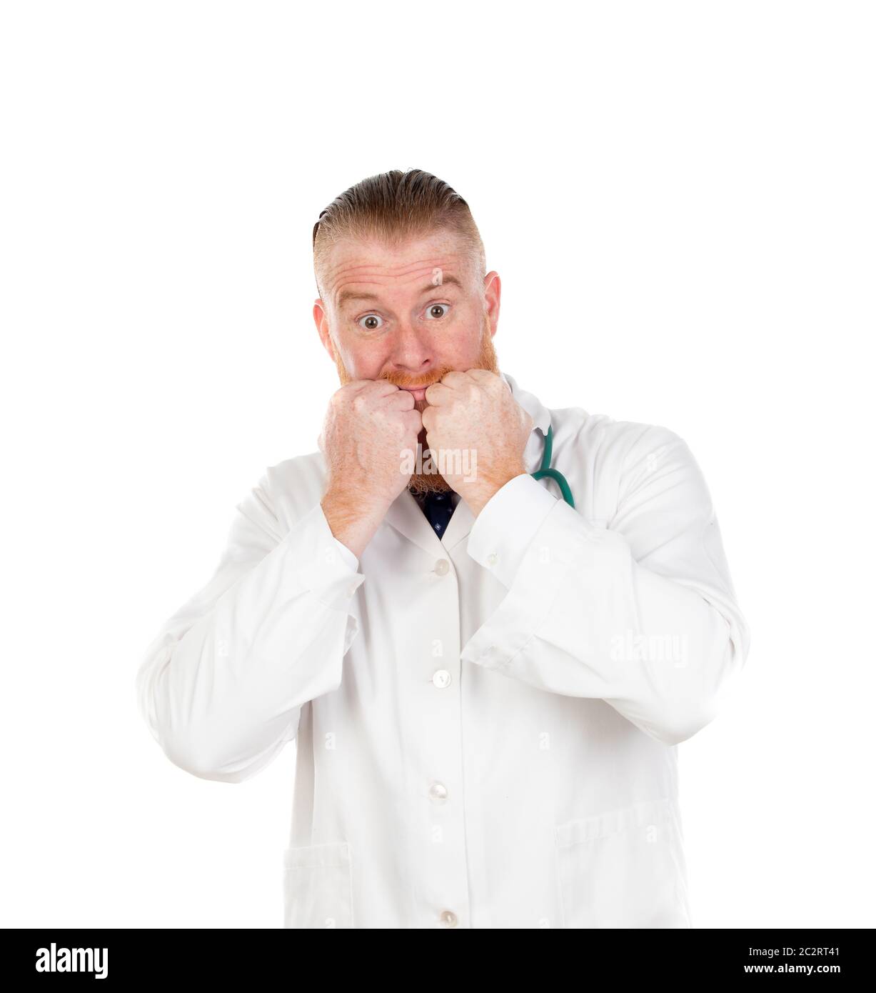Medic Doctor Stethoscope Panic High Resolution Stock Photography and ...