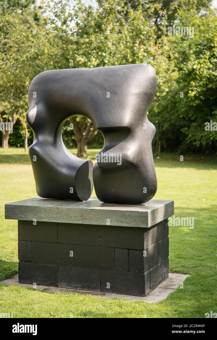 Sculptures at the Henry Moore Foundation exhibition at Perry Green ...