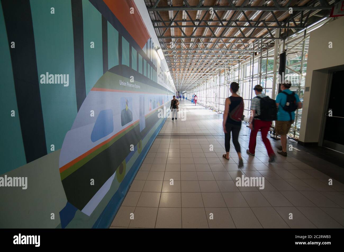 Spaces inside buildings making the Path, pedestrian route in Toronto ...