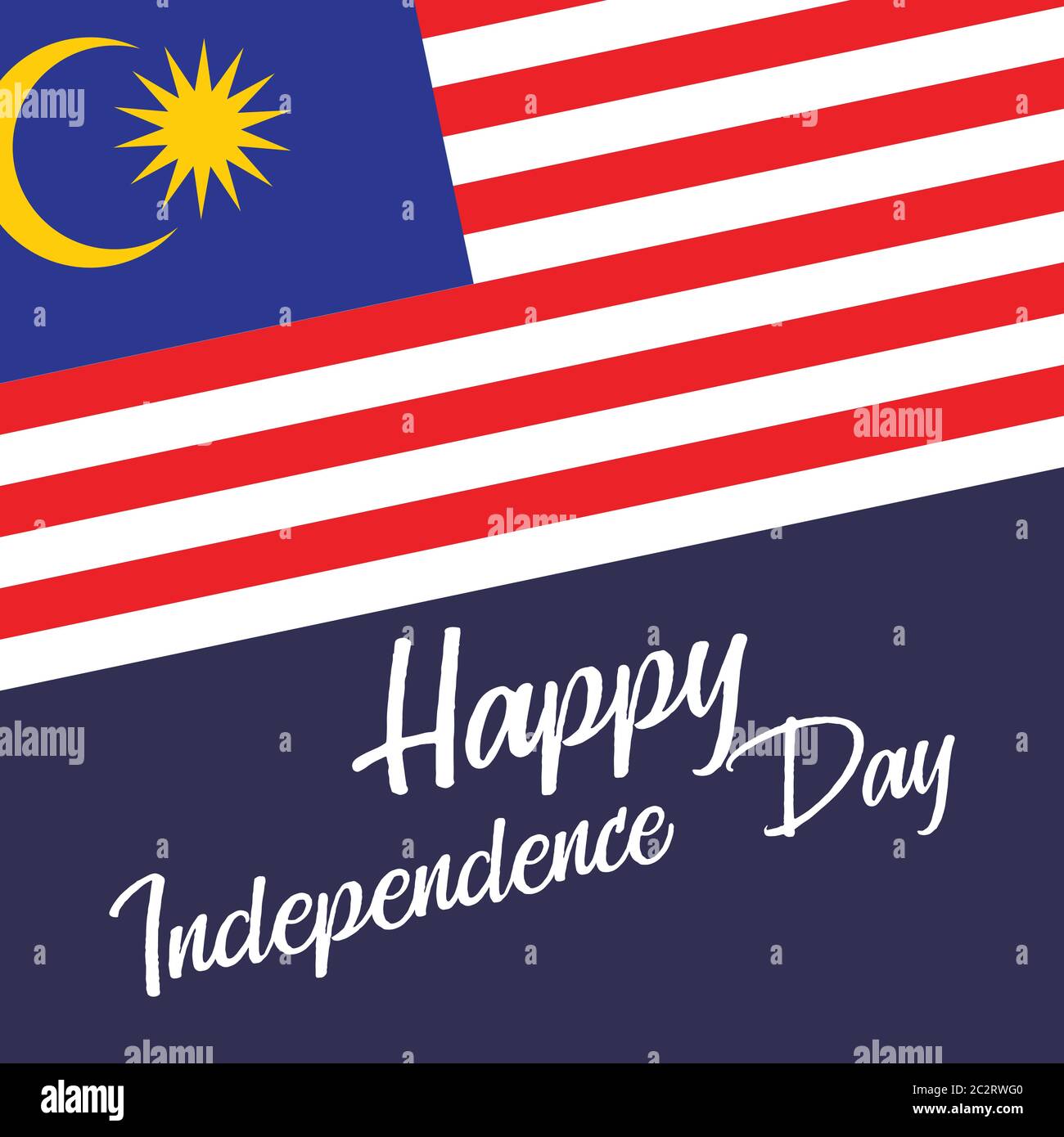 Malaysia Celebrating Happy independence day. Vector Illustration Stock ...