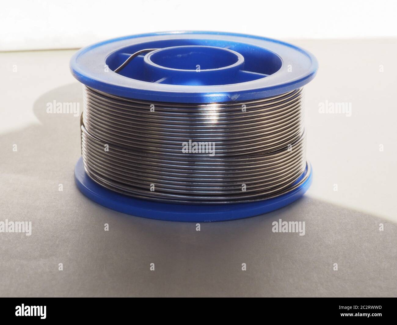 spool of solder wire for electrical soldering Stock Photo - Alamy
