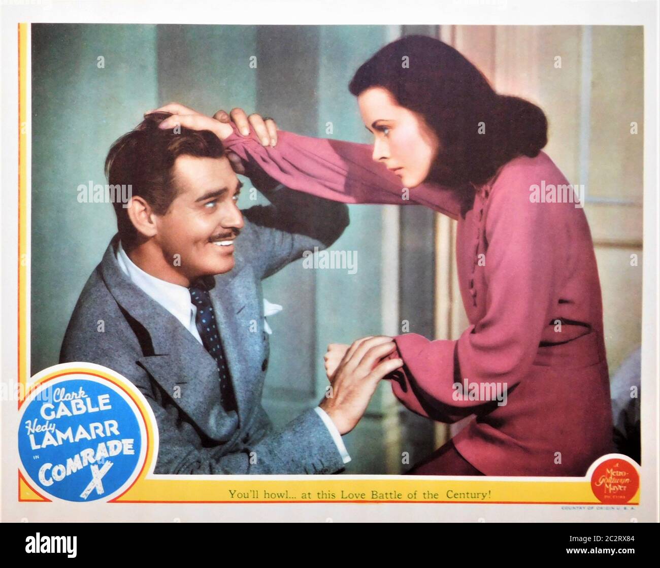 CLARK GABLE and HEDY LAMARR in COMRADE X 1940 director KING VIDOR ...