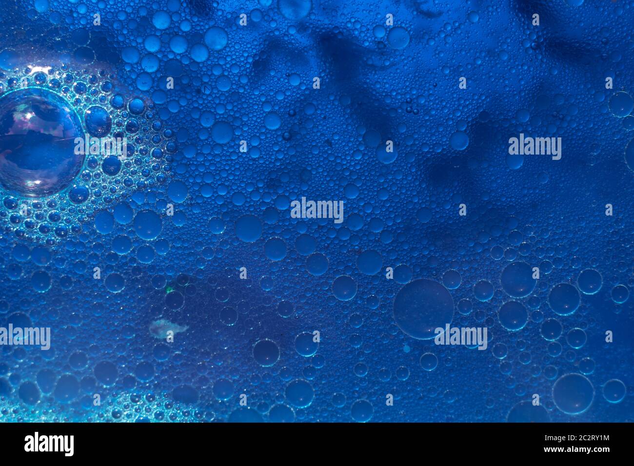 Beautiful abstraction blue water bubbles. Background pattern for design ...