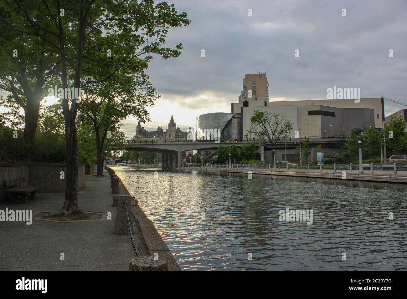 Scenic view of Rideau Canal in Ottawa, Ontario, Canada Stock Photo - Alamy