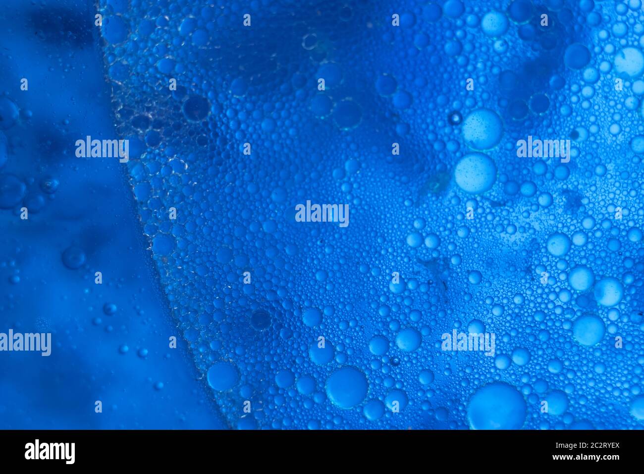 Close up beautiful abstraction phantom blue color light water ...