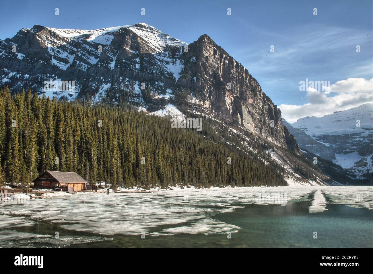 Famous wonderful Lake Louise landscape, Banff National Park, Alberta, Canada Stock Photo - Alamy