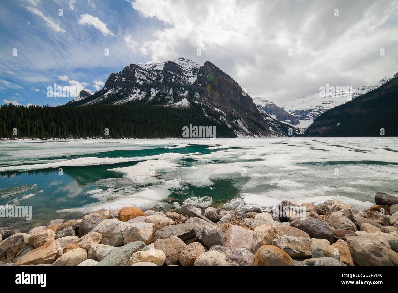 Famous wonderful Lake Louise landscape, Banff National Park, Alberta, Canada Stock Photo - Alamy