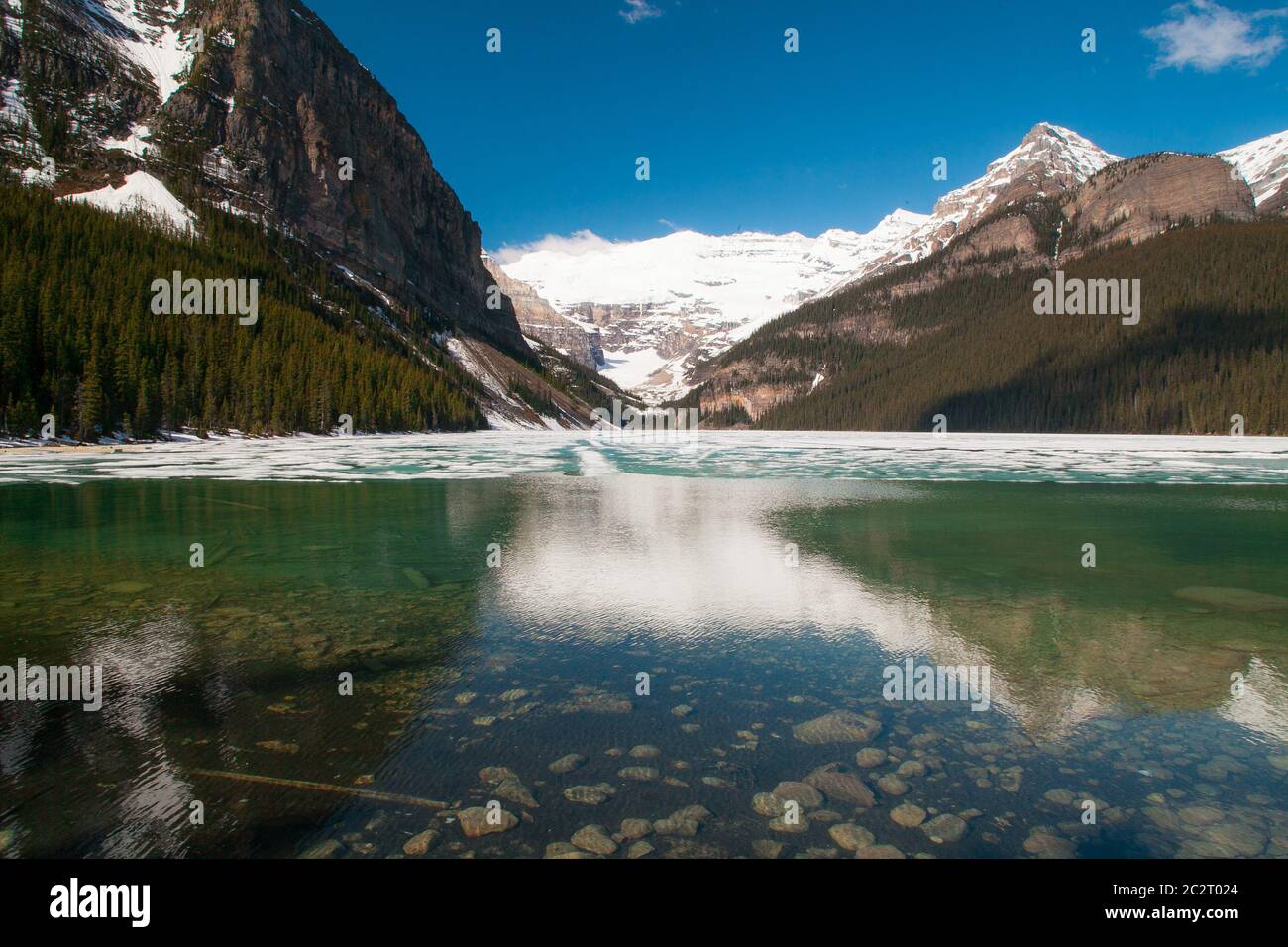 Famous wonderful Lake Louise landscape, Banff National Park, Alberta, Canada Stock Photo - Alamy